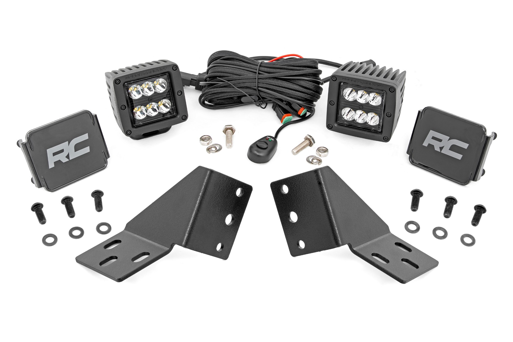 LED Light Kit | Rear Mount | 2" Black Pair | CFMOTO UFORCE U10 1000 PRO ...